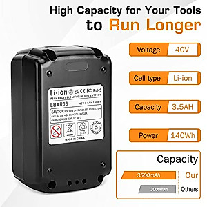 Fayeey 3.5Ah Replacement for Black and Decker 40V Lithium Battery LBX36 Compatible with Black and Decker 36V/40V Max Cordless Power Tools LBX2040 LBXR36 LBXR2036 LST540 LCS1240 LBX1540 LST136W