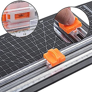 6 Pieces Paper Cutter Replacement Blades Paper Trimmer Blades Refill Craft Paper Cutting Replacement Blades for A4 Paper Cutter (Orange)