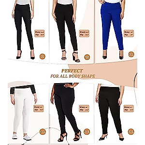 Hybrid Women Stretch Skinny Dress Pants Pull On Office Leggings Trousers KP45002SKX 1073T Mint 2X