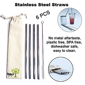 ZERO WASTE KIT - 17 PCS Eco Friendly Gift Set with Zero Waste Sustainable Products for the Home & Kitchen. Includes Reusable Products, Food Storage Bags, Beeswax Wraps, Mesh Produce Bags, and Straws. Great gifts for women.