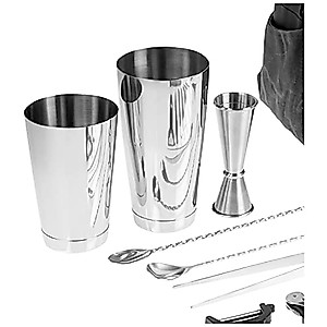 Barfly M37103 Deluxe II Cocktail Set, 20-Piece, Stainless Steel