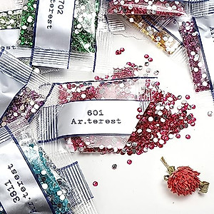 YBUTVY 5D Diamond Painting Beads, 20 Colors 20000 Pcs Round Sparkle Diamond Drill for Replacement for Missing Drills for DIY Crafts, 1000pcs Per Bag