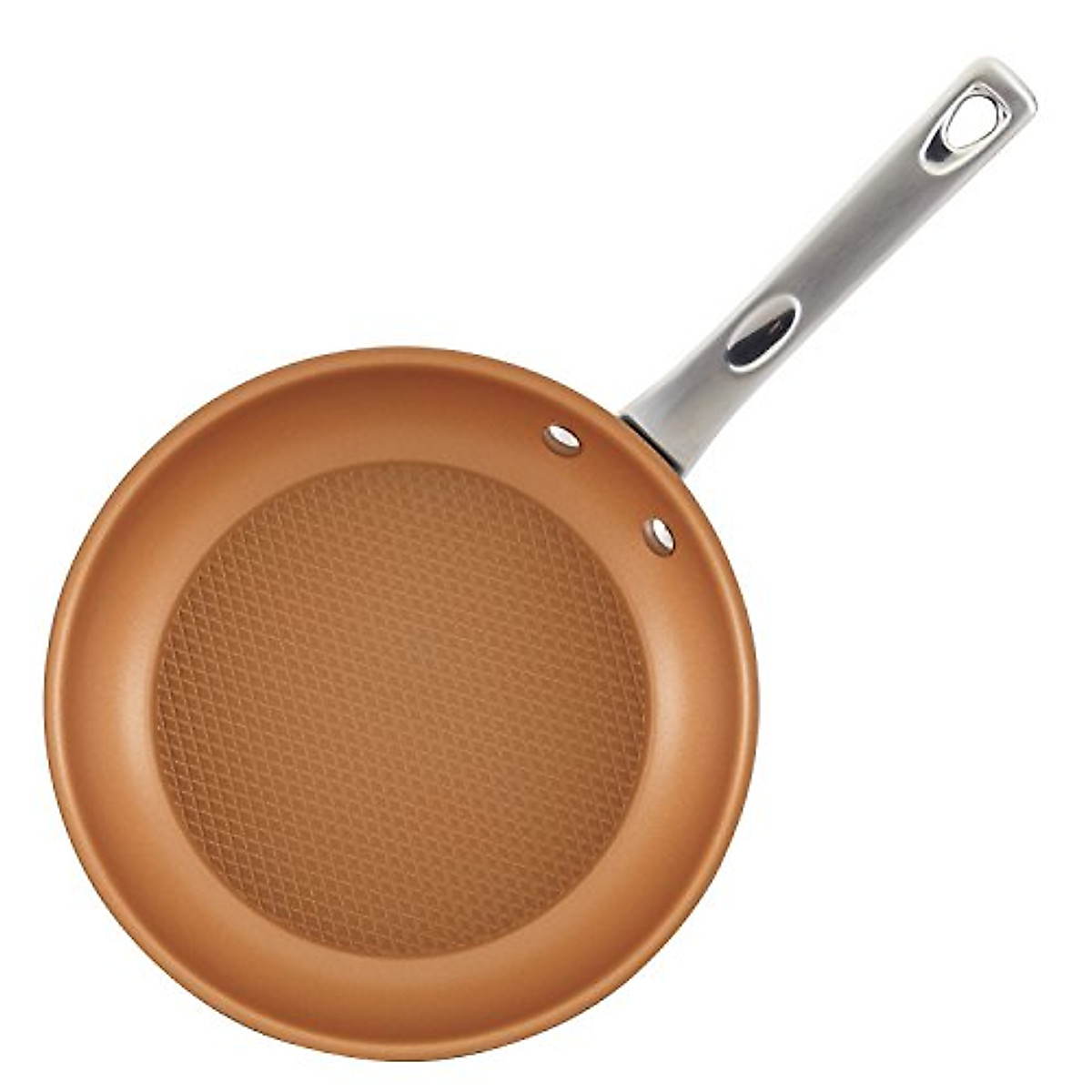 Ayesha Curry Home Collection Hard Anodized Nonstick Frying Pan / Fry Pan / Hard Anodized Skillet - 11.5 Inch, Gray