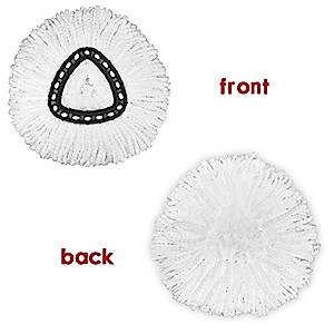1 Pack Mop Replacement Heads Compatible with Spin Mop, Microfiber Spin Mop Refills, Easy Cleaning Mop Head Replacement