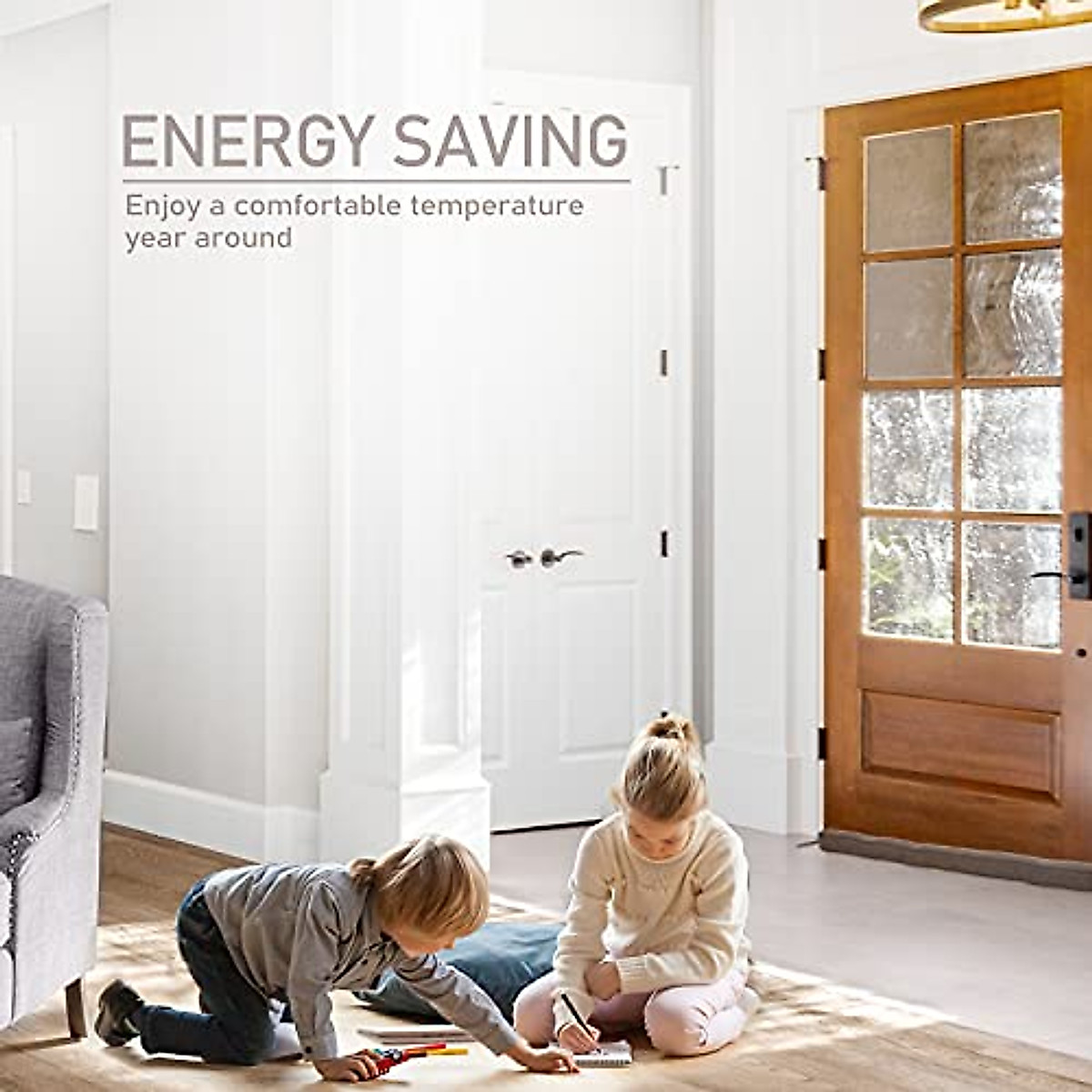 KAKICLAY 36 Inch Draft Stopper for Bottom of Doors and Windows, Heavy Duty Sound Proof Door Draft Guard Gap Snake, Weighted Under Door Noise/Cold Air/Wind Blocker, 2.2Lbs