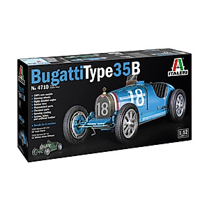 Italeri IT4710 4710 Bugatti Type 35B, 1/12 Scale, Plastic Kit, Modeling