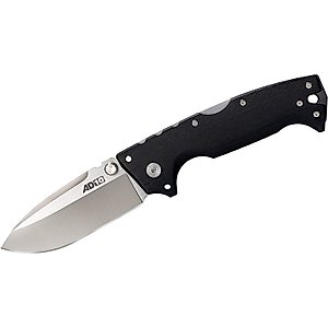 COLD STEEL AD-10 3.5" S35VN Steel Ultra-Sharp Drop Point Blade 5.25" G-10 Handle Tactical Folding Knife with Tri-Ad Locking Mechanism