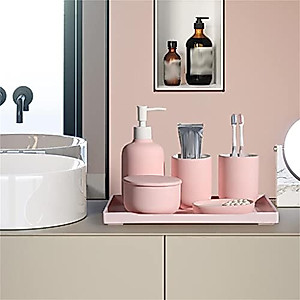 CZDYUF Five-Piece Bathroom Toothbrush Mouthwash Cup Gift Wash Set Decoration Storage Bathroom