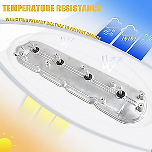 RANSOTO Engine Valve Cover Compatible with 1999-2008 Escalade Chevrolet Silverado Express Suburban Tahoe Avalanche Trailblazer Crovette Camaro GMC Sierra Yukon Driver Side Replace 12570427 264-965