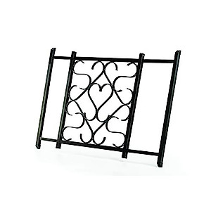 Camco Camper/RV Screen Door Deluxe Grille | Features an Adjustable Width of 20-Inches to 32-Inches & Crafted of Heavy-Duty Aluminum | Includes Installation Hardware (43993)