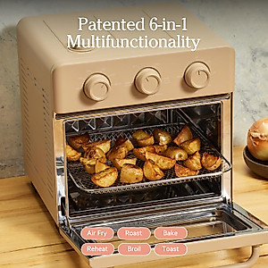 Our Place Wonder Oven | 6-in-1 Air Fryer & Toaster Oven with Steam Infusion | Compact, Countertop Friendly, Fast Preheat, Multifunctional | Air Fry, Toast, Roast, Bake, Reheat & Broil | Steam