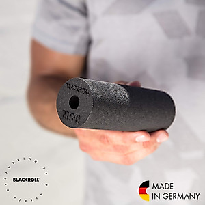 BLACKROLL - Mini Foam Roller, Massage Tool for Feet, Hands, and Arms, Ideal for Travel Size and Targeted Myofascial Release, for Exercise, Massage, and Muscle Recovery, 6" x 2", Black