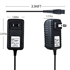 J-ZMQER AC Adapter Charger Power Cord Compatible with Philips Norelco Electric Shaver 2100 S1560/81