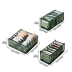 Thhvdrg Underwear Storage Box With Compartments Socks Bra Underpants Organizer Drawers Laundry Room Organization And Storage (A, One Size)
