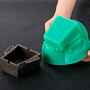 BBDINO Super Elastic Silicone Mold Making Kit, Mold Making Silicone Rubber 70.56 oz, Liquid Silicone Rubber, Ideal for Casting 3D Resins Molds| Silicone Molds| Food Molds 1:1 by Volume, Jade Green