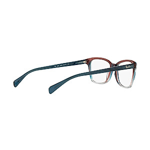 Ray-Ban RX5362 Square Prescription Eyeglass Frames, Blue/Red/Light Blue Gradient/Demo Lens, 52 mm