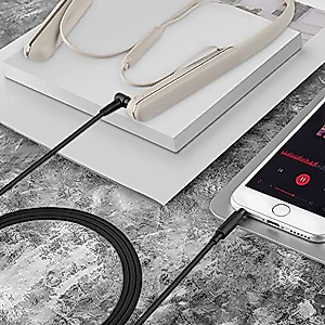 GEEKRIA Audio Cable Compatible with Sony WI-1000XM2 WH-XB910N WH-XB900N WH-1000XM5 WH-1000XM4 WH-1000XM3 WH-CH520 WH-CH720N WH-910N Cable, 3.5mm Aux Replacement Stereo Cord (4 ft/1.2 m)