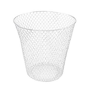 Wire Mesh Round Waste Basket,Wire Trash Basket - 9Inch, Lightweight Trash, Can Open Top Wastebasket Recycling Bins, Garbage Cans for Desk Office School Home Essential Storage Carrier (Black,5PCS)