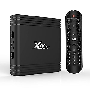 Xilibod Android 9.0 TV Box 2GB RAM/16GB ROM, Amlogic S905X3 64-bit Quad core ARM, G31 MP2 GPU Processor,H.265 Decoding 2.4G WiFi Smart TV Box - Model No.: X96 Air 2GB 16GB