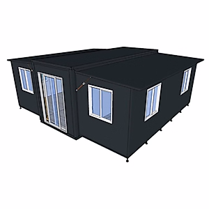 Expandable Foldable prefab pre fabricated Modular Folding Luxury Modern Mobile Shipping Container site Office kit Home House
