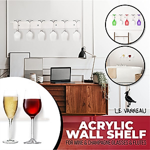 Champagne Wall Holder For Party, Wine Glass Holder Wall Mounted, Wine Glass Rack Wall Mounted, Wall Wine Glass Holder, Champagne Holder Shelf, Acrylic Wine Glass Wall Rack, Champagne Glass Holder.
