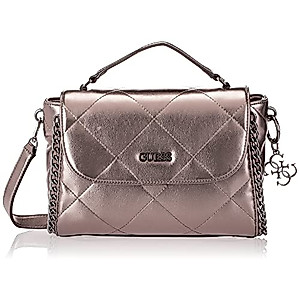 GUESS Khatia Top Handle Flap Pewter One Size