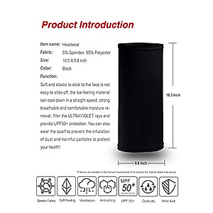 SUPREAKER 6 Pack Camo Cooling Neck Gaiters for Men Summer, Silk Bandana UV Protection for Motorcycle Hiking, Head Scarf face mask Cover Outdoor Windproof