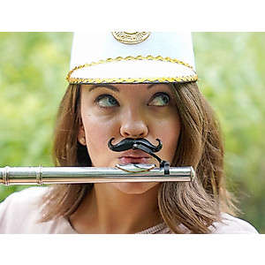 Flute-stache - The Original Clip-on mustache for Flute by Brasstache