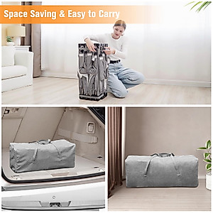 PATYWAGA Foldable Baby Playpen,Collapsible Playpen for Babies and Toddlers, Extra Large Foldable Playpen for Baby with gate, Baby Activity Center with Fence, Indoor & Outdoor Travel Play Pen (51"×51")