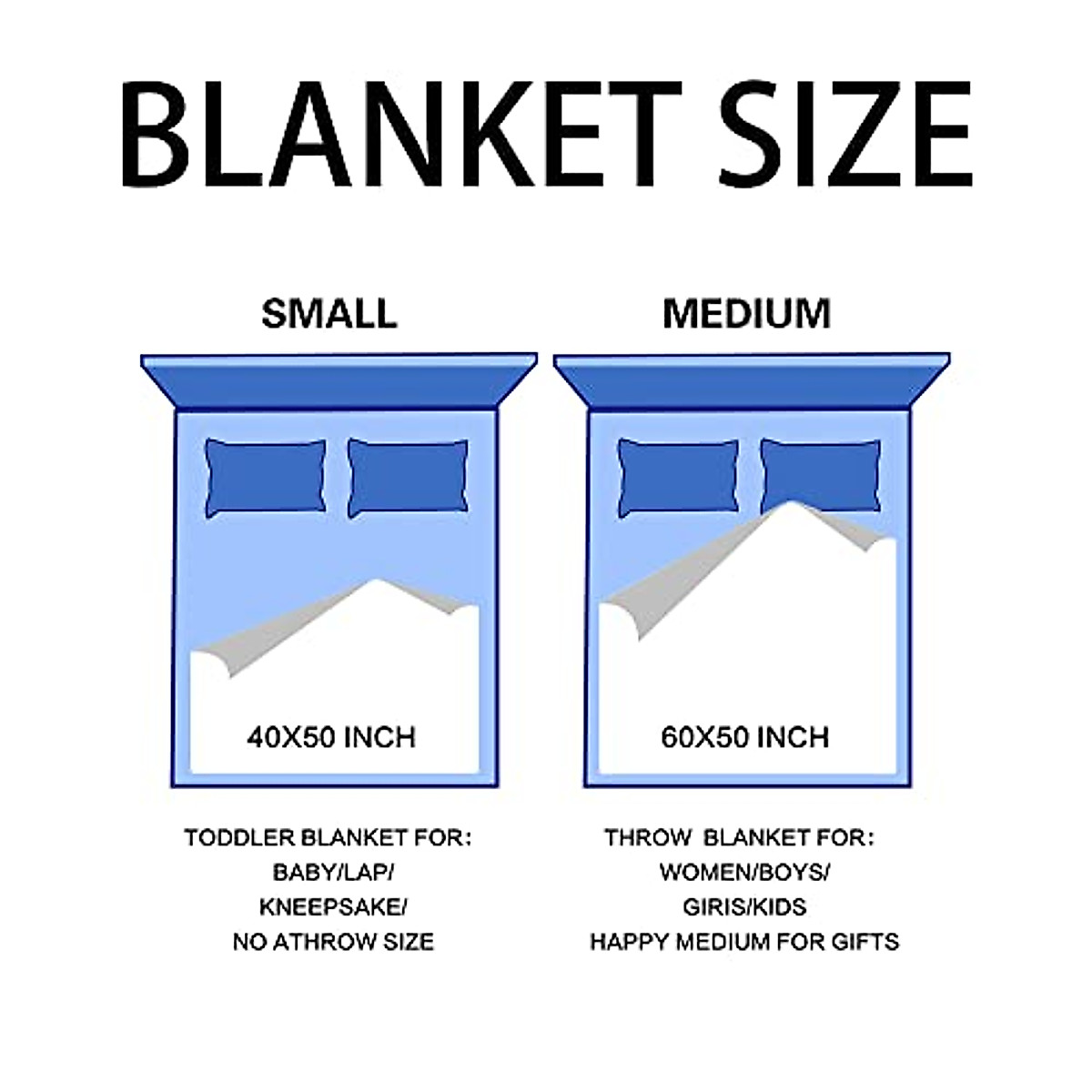 Aozksog Flannel Blanket with Short Plush Pillowcase, Micro Fleece Throw Blankets for Couch Bed Sofa Cozy Blanket Lightweight Fuzzy Plush Blanket for Bedroom Living Room 40x50-Inch