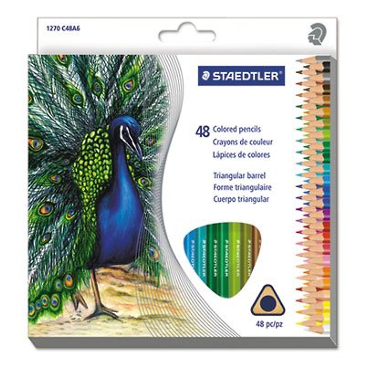 STD1270C48A6 - Triangular Colored Pencil Set