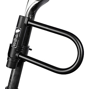 Bicycle Locks Heavy Duty Anti Theft Bike Lock Heavy Duty Bike Lock,Bike Lock Bicycle U Lock Anti-Theft Road Mountain Bike Motorcycle Lock Bicycle Accessories Steel Cable Security Locks-Black Set