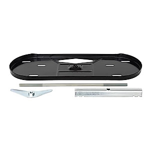 Flame King Auto Changeover LP Propane Gas Regulator + Dual RV Propane Tank Cylinder Rack for RVs and Trailers