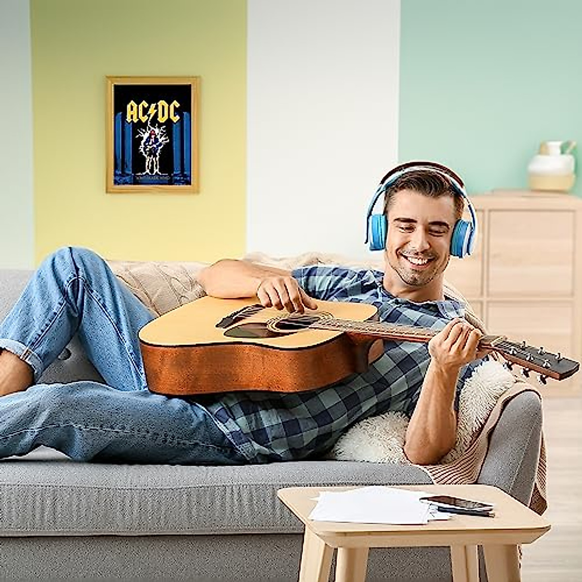 Who Made Who - AC DC Rock Music Decor Wall Art, Our Wall Decor Music Poster is a Great Vintage Decor Art Print For Home Decor, Music Room Decor, Office Decor, Bedroom & Man Cave Decor, Unframed - 8x10