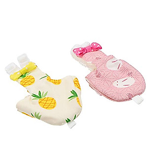 Baluue Bird Clothes, Flight Suit, Bird Diaper, 2pcs Bird Parrot Nappy, Cockatiel Diaper(Size S, Random Style)