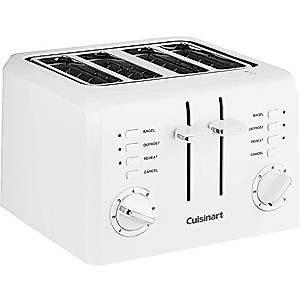 Cuisinart CPT-142P1 4-Slice Compact Plastic Toaster, White