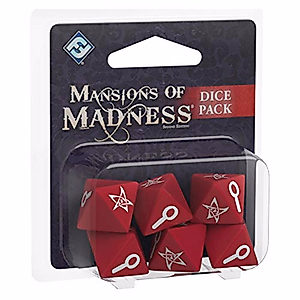 Mansions of Madness Second Edition Dice Pack EXPANSION | Horror Game | Mystery Board Game for Teens & Adults Ages 14+ | 1-5 Players | Average Playtime 2-3 Hours | Made by Fantasy Flight Games , Brown