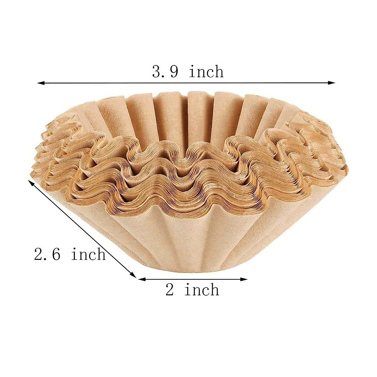 iHomeSet 1-4 Cup Coffee Filter Paper 100 Count Disposable Basket Coffee Filter Replacement for Small Basket Style Coffee Makers, Drip Coffee Makers