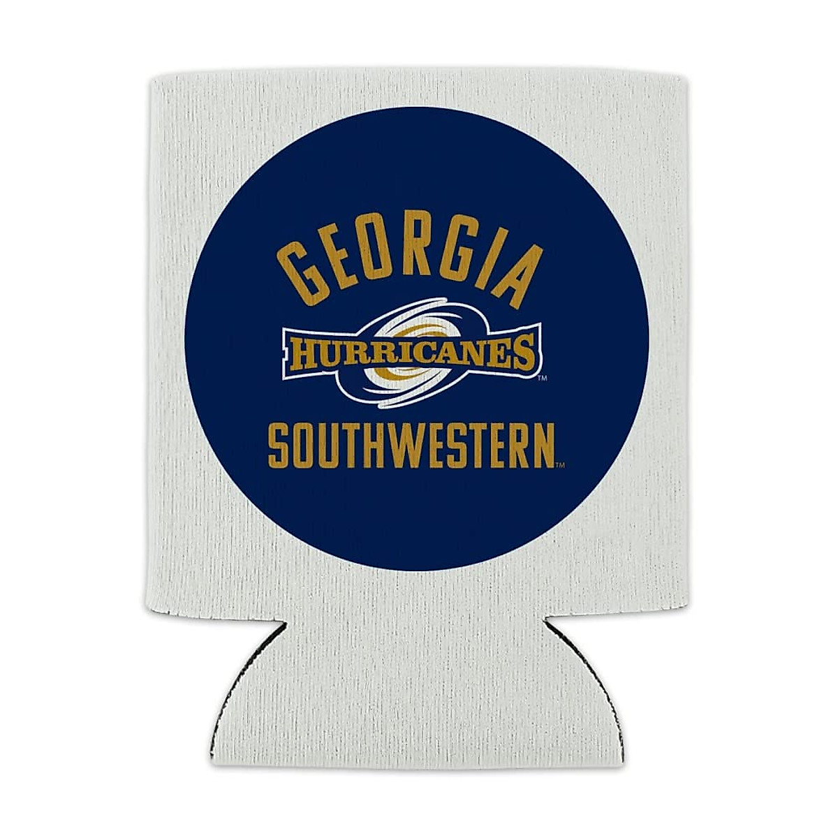 Georgia Southwestern State University Hurricanes Logo Can Cooler - Drink Sleeve Hugger Collapsible Insulator - Beverage Insulated Holder