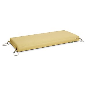 Duck Covers Weekend Water-Resistant Outdoor Bench Cushion, 54 x 18 x 3 Inch, Straw, Patio Furniture Cushions