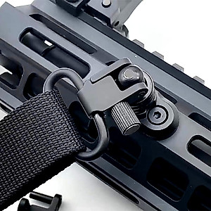 VVAAGG Metal Rifle Sling Swivel Mount 1 inch Two-Point Gun Sling Attachment Clips