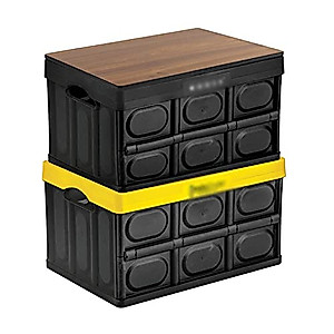 Folding Storage Box Portable Car Storage Box Car Accessory for Trunk Transporting Storage Camping (3 Pack)