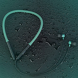 ZXQ-Q1s Neckband Bluetooth Earbuds,Wireless Neckband Headphone with Magnetic,Neck Bluetooth Earphone with Microphone,12 Hours Playtime,with USB-C Charging Port,Comfortable for Sport (Green)