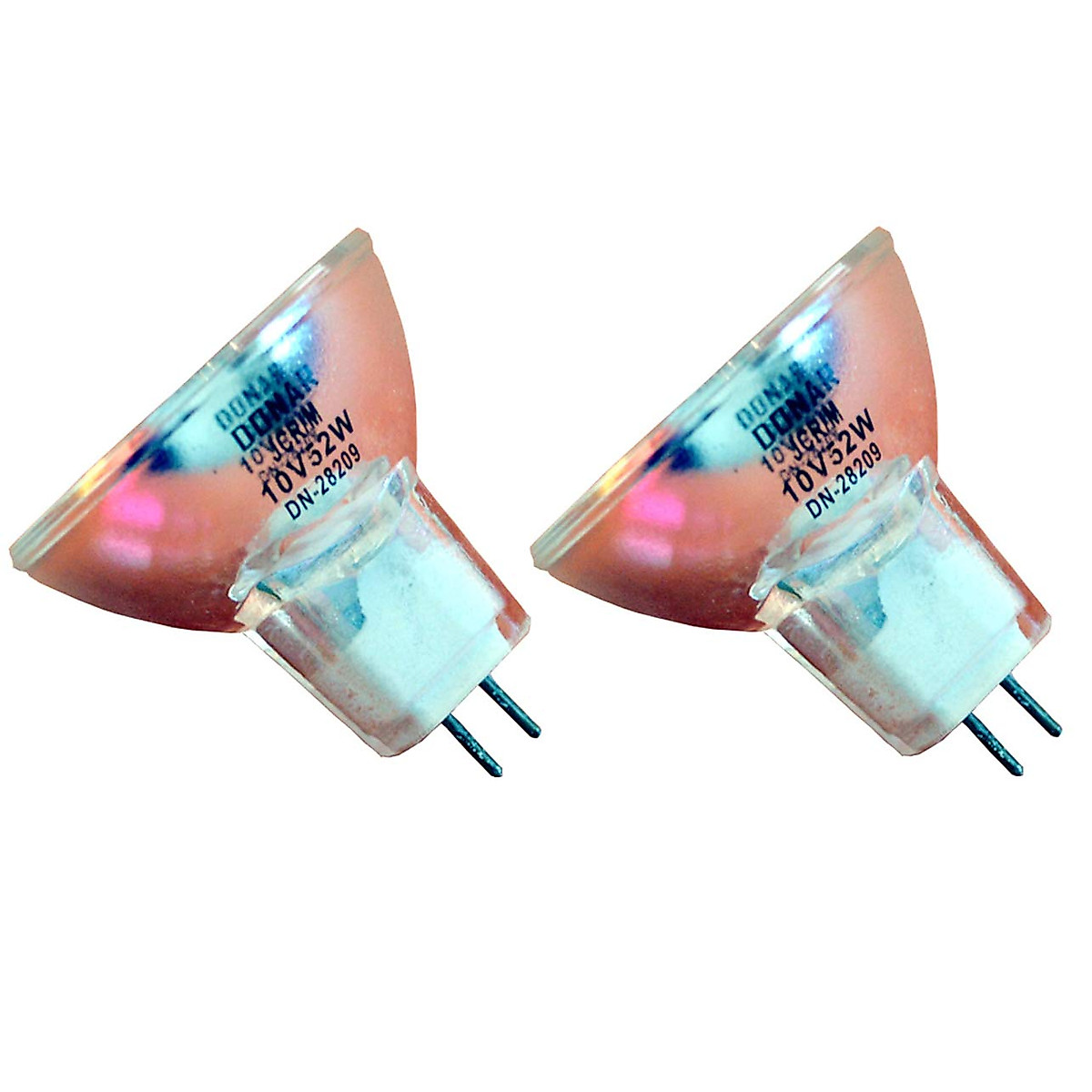 2pcs 10V 52W Donar Bulb for 3M 3367-5267 XL1500 - First Medica Hilux 100 - Kerr 21083 921311 P13928, Optilux 360 2000 180 390 - J. Morita Jetlite 4000 Plus – Patterson Dental TLC490 P13298 Lamp