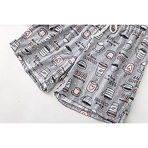 PNAEONG Women Cotton Sleepwear Short Sets Tank&Short Pajamas Sets XTSY208-Coffee-L