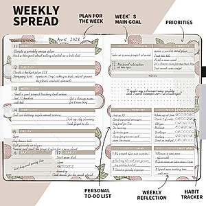 2024-2025 planner - A5 240 page undated traveling cute weekly monthly and organizers planners with sticker
