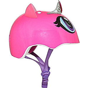 Raskullz 1210010-DKP-5 Girls Kitty Tiara Helmet, Dark Pink, Ages 5+