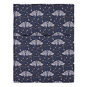 The Great Oak Nocturnal Wings - Padded Book Sleeve - 8.5inch x 11inch - Zippered Pocket - Book Cover for Paperback, Hardback, Planner, Kindle