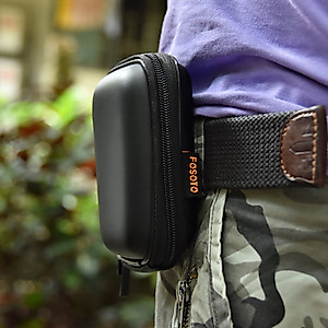 FOSOTO Snug Fit Black Camera Case Compatible with Canon PowerShot ELPH 180 190 360 HS SX620 A2300 IXUS 285 180 G9X,Sony Cyber-Shot DSC-W830 W810 W800 WX220 HX80 HX90,Nikon Coolpix A10 S7000 W100