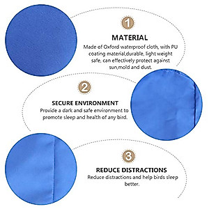 POPETPOP Bird Parrot Cage Cover Shade Cloth Parrot Cage Sleeping Blackout Shading Cover Sleep Night Accessories Without Cage